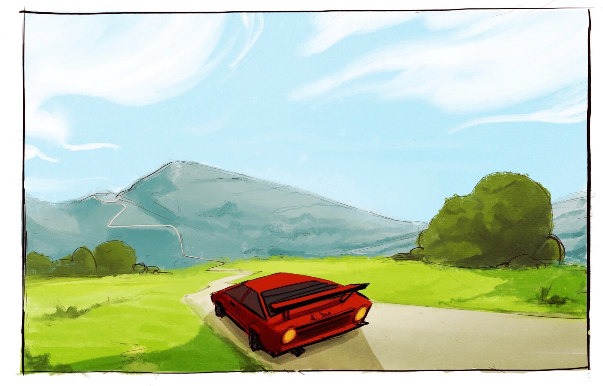 ArtStation - Red thunder