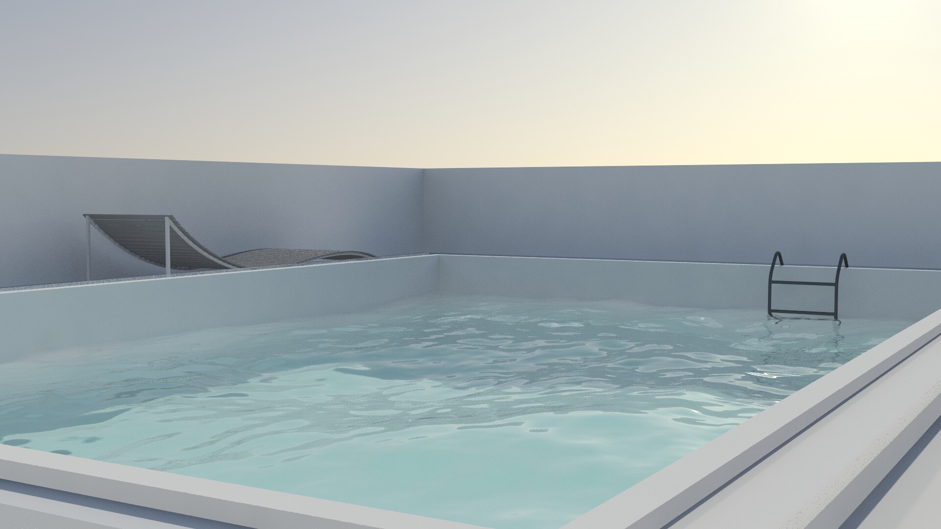 ArtStation - 3D Modeling Swimming Pool Set Design