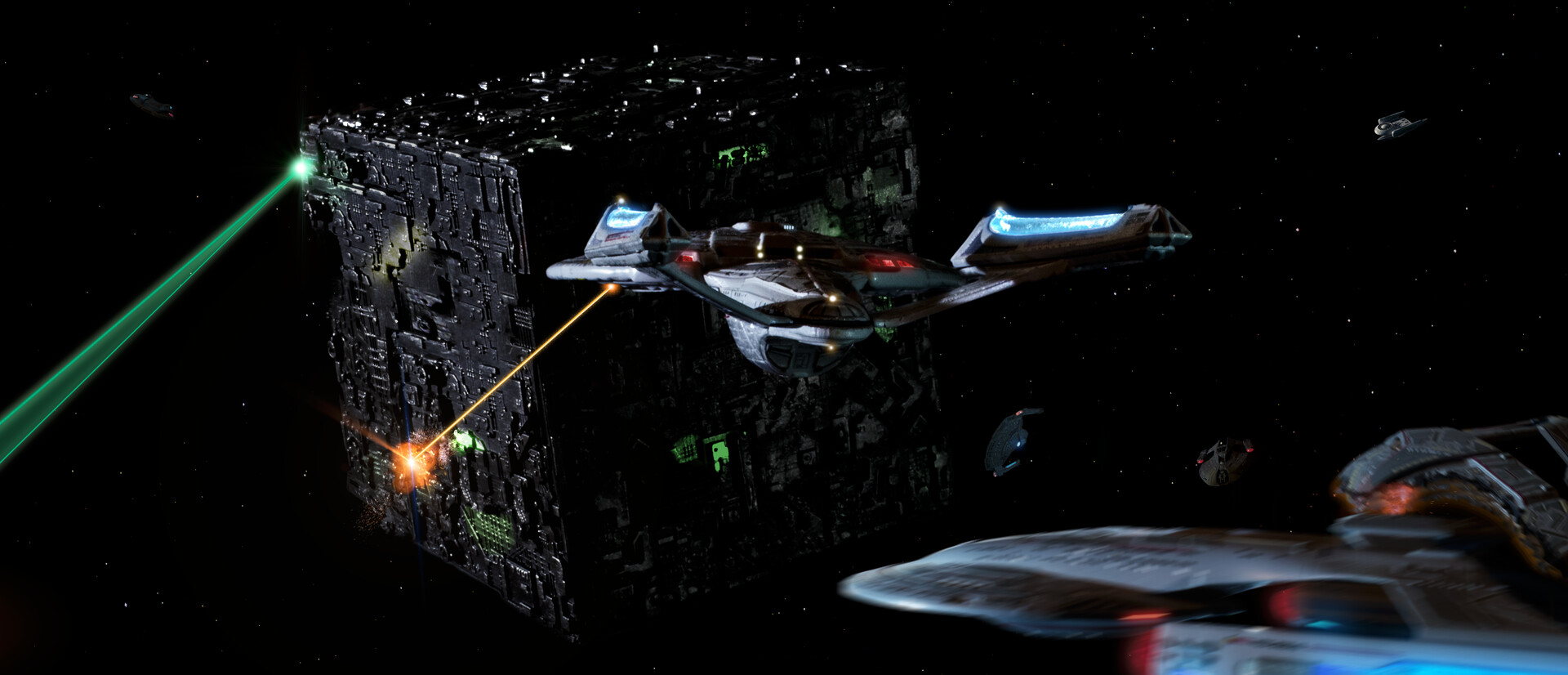 Star Trek First Contact Borg Battle