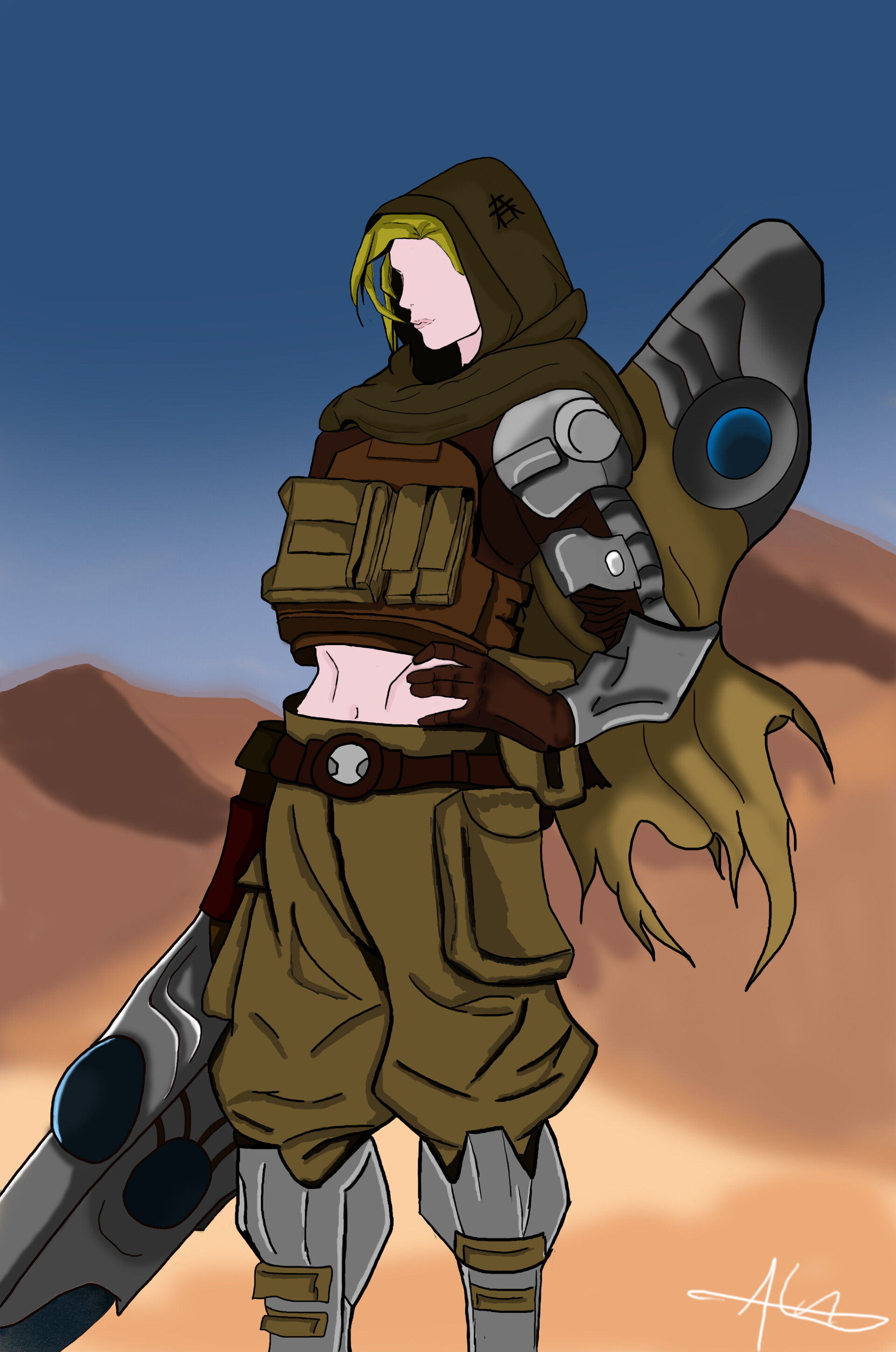 ArtStation - Desert Warrior (2021)