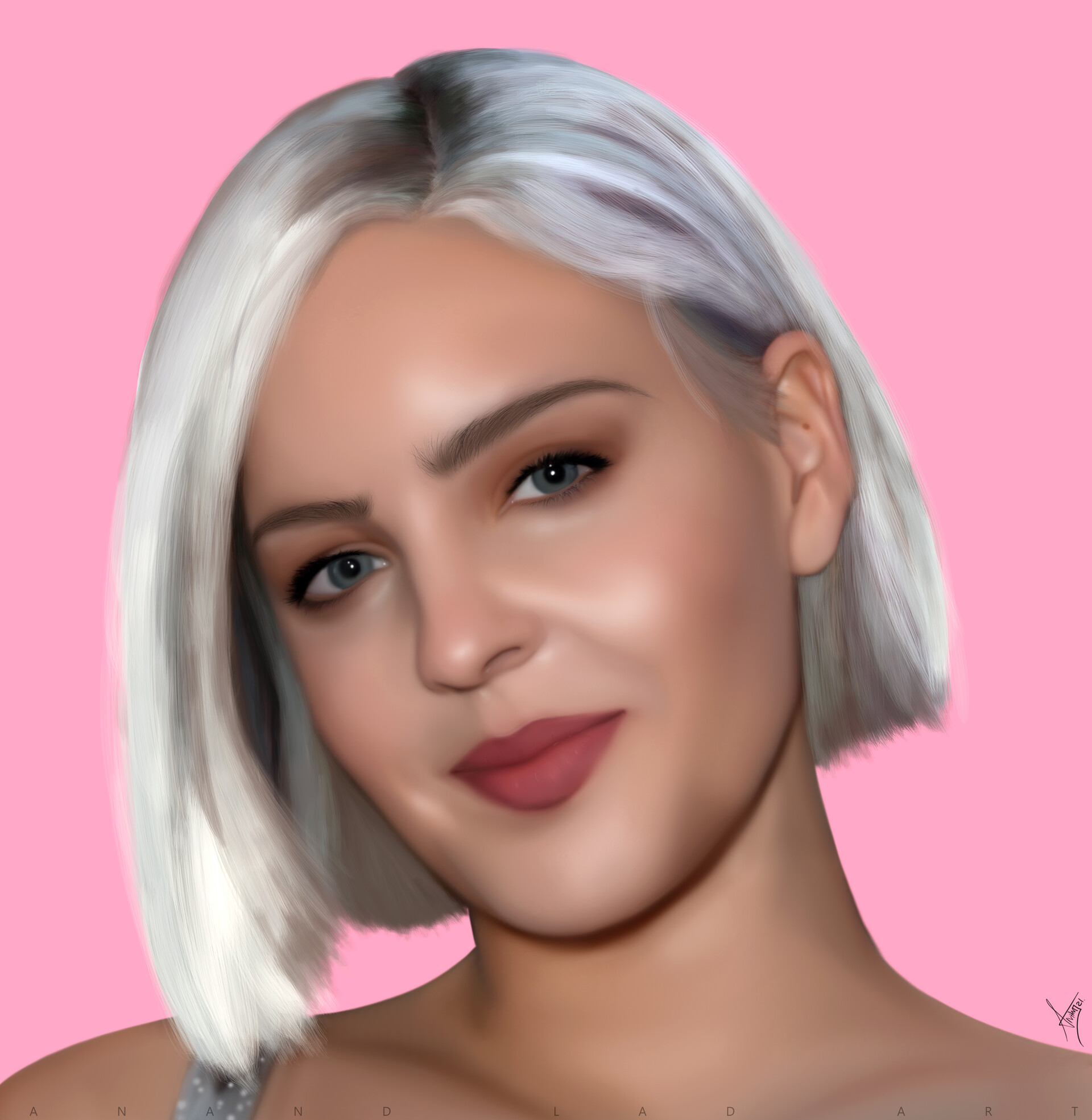 ArtStation - Anne Marie Digital Portrait painting