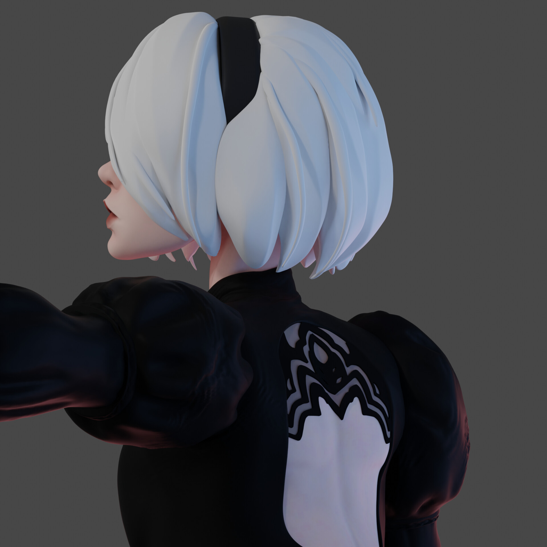 Katia Vasylenko - 2B stylized character fanart