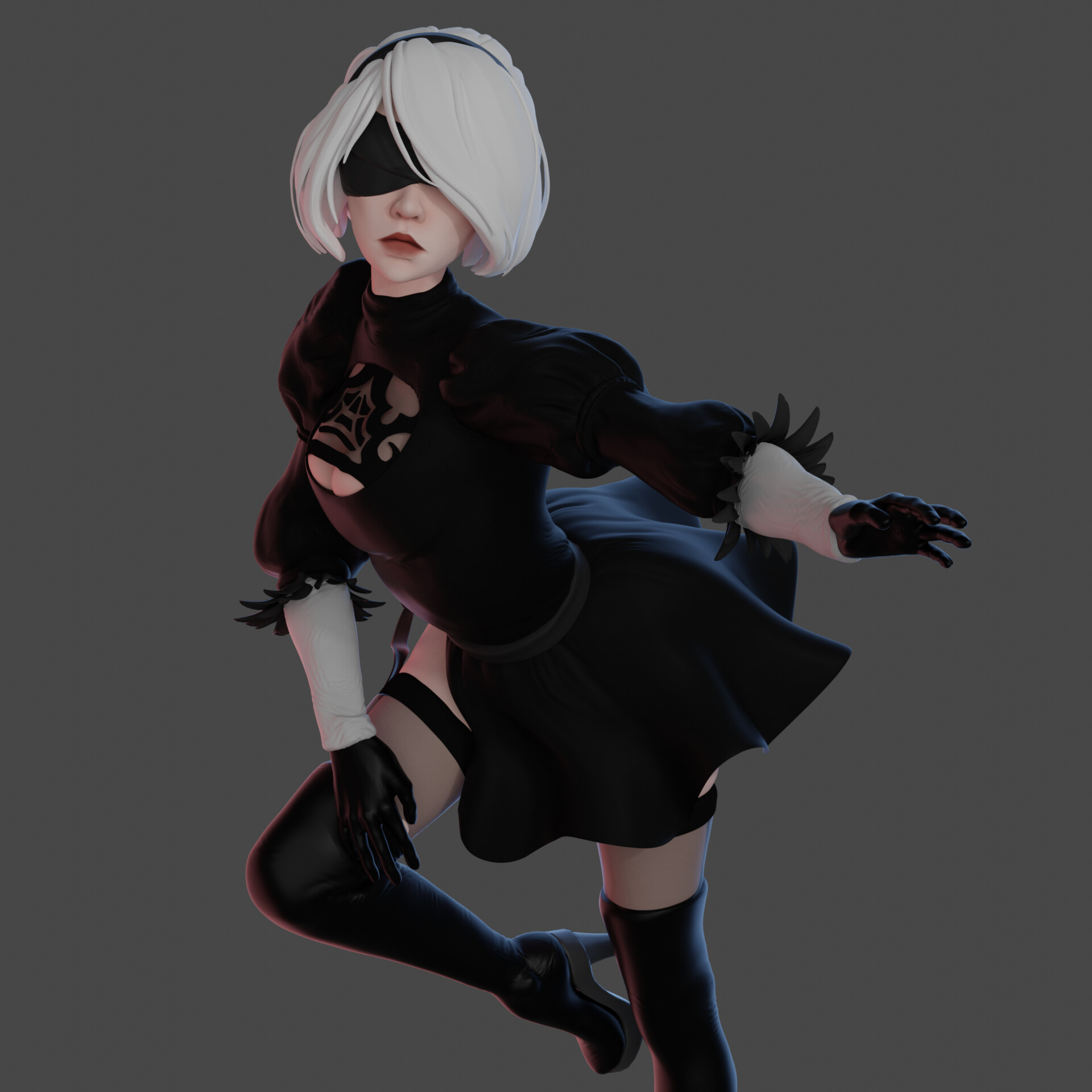 ArtStation - 2B stylized character fanart