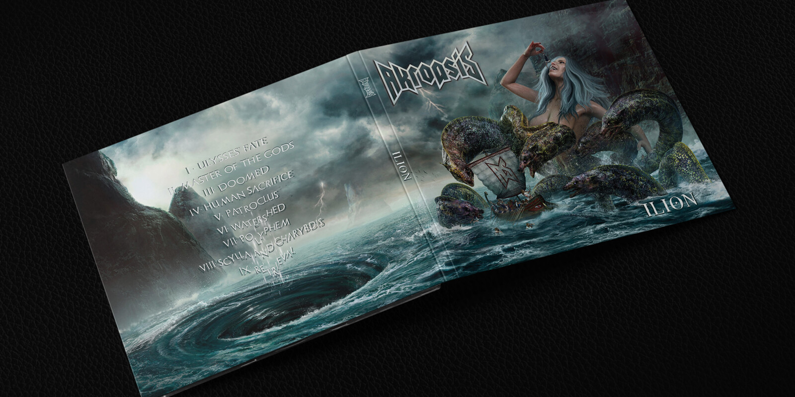 Mayte CG - Scylla and Charybdis. (1/4) Full Album Artwork for Akroasis (Ilion)