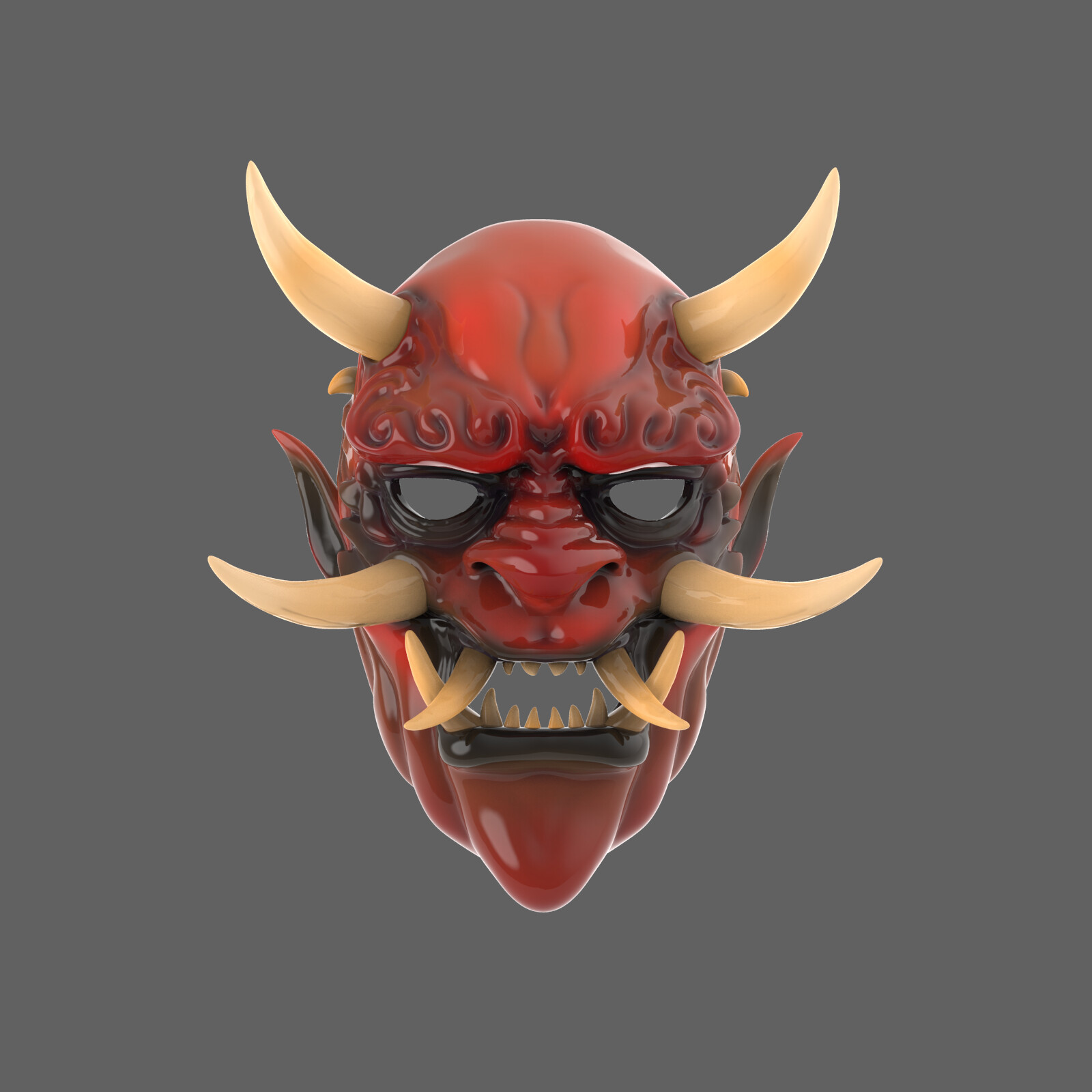 ArtStation - Demon mask