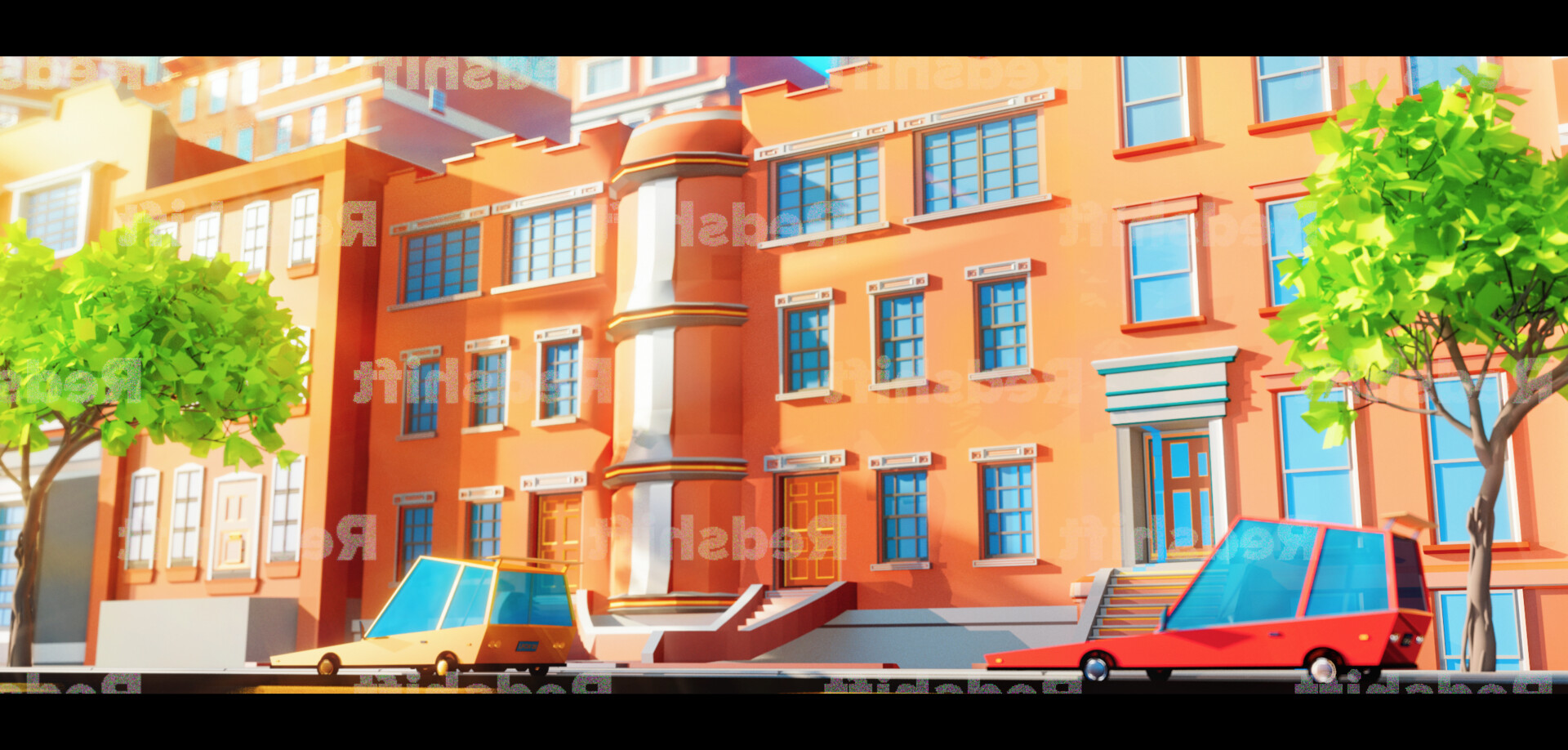 ArtStation - Maya stylized scene render test