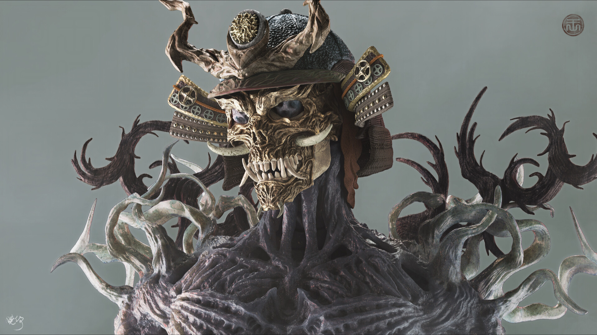 ArtStation - Skull Samurai