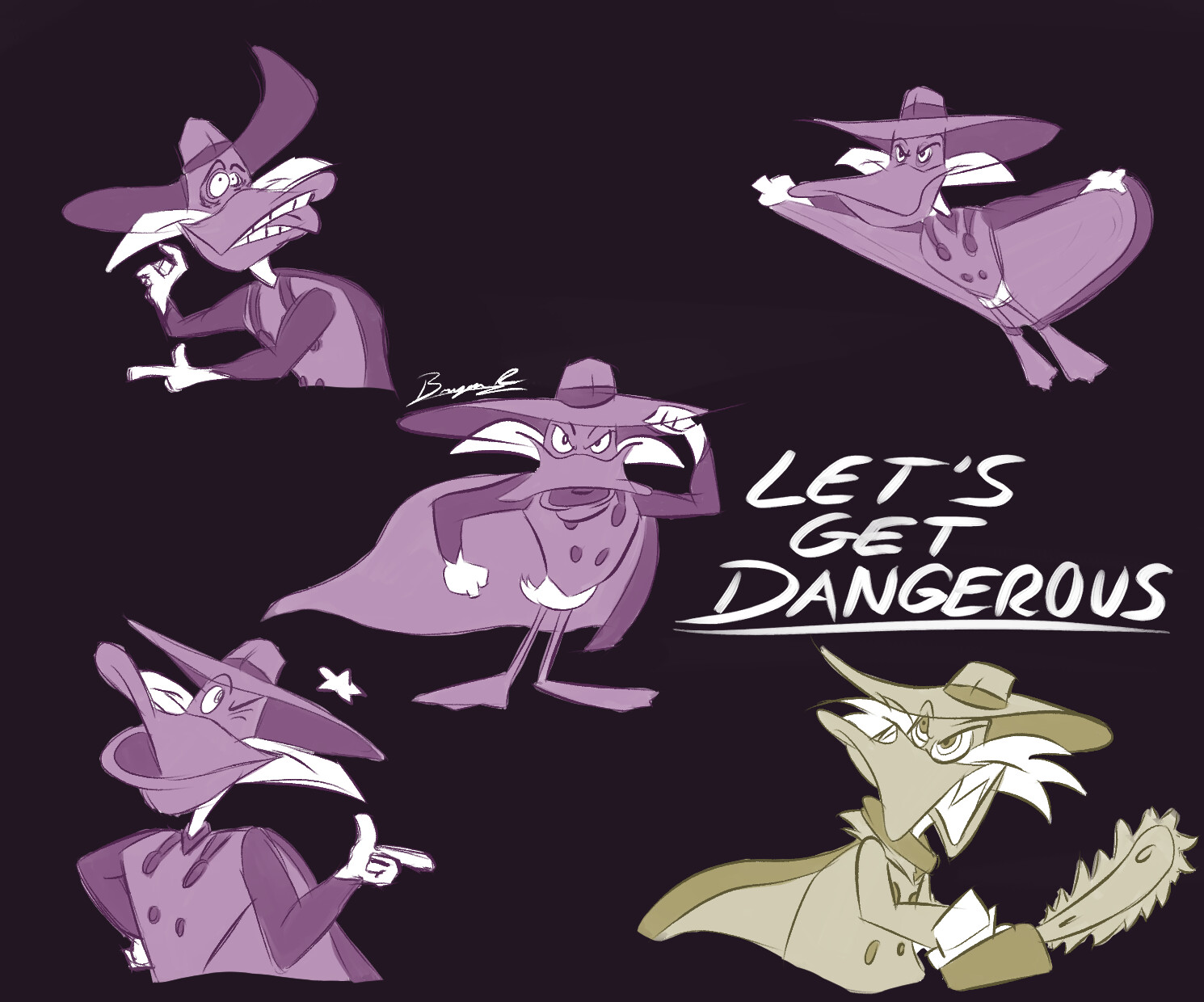 ArtStation - Darkwing Duck Fanart