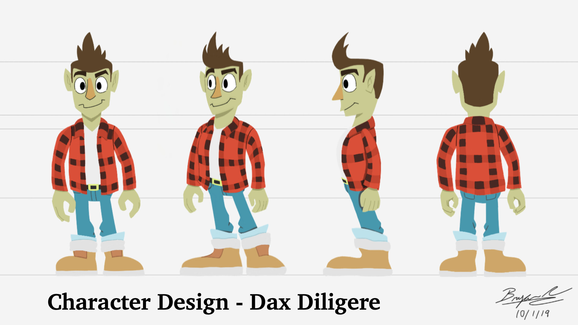 ArtStation - Dax Diligere Character Sheet