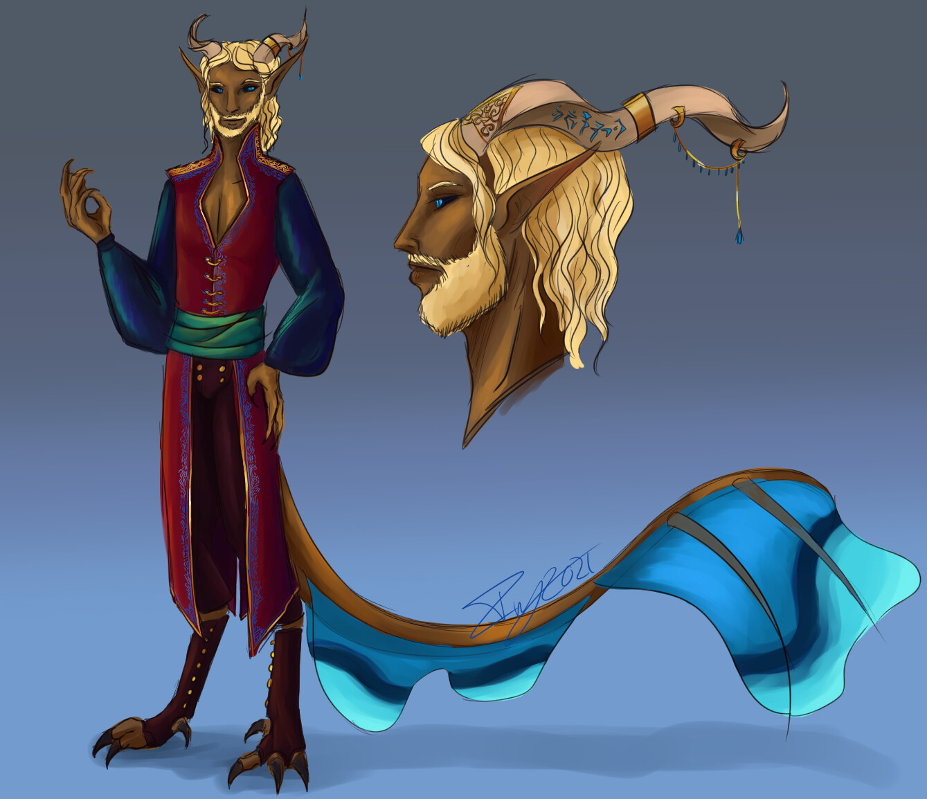ArtStation - Water tiefling