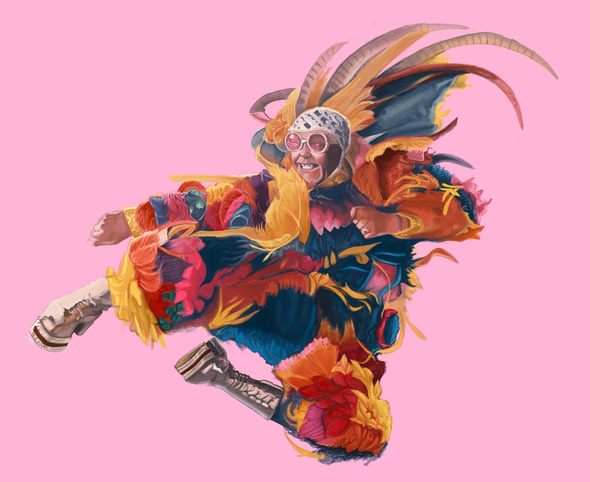 ArtStation - Flying Kick Elton