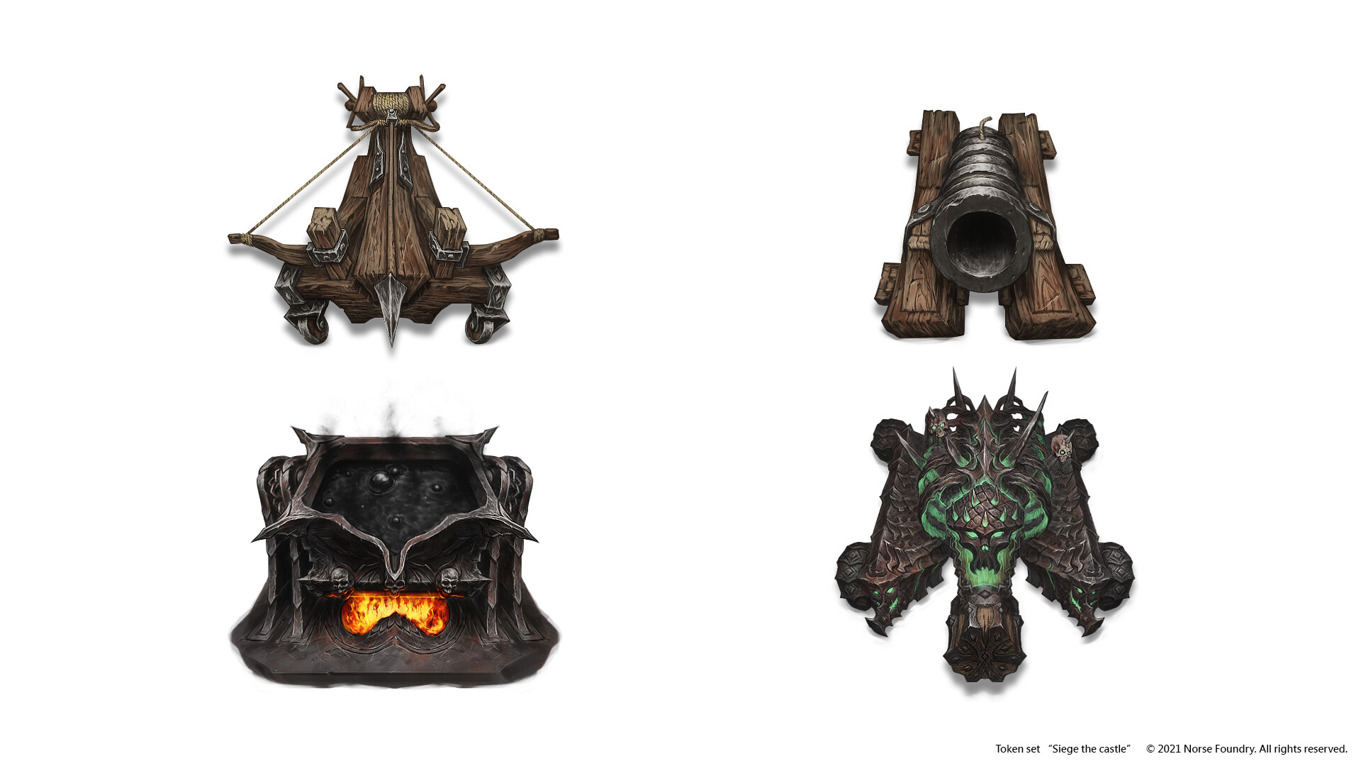 ArtStation - Siege weapons art tokens