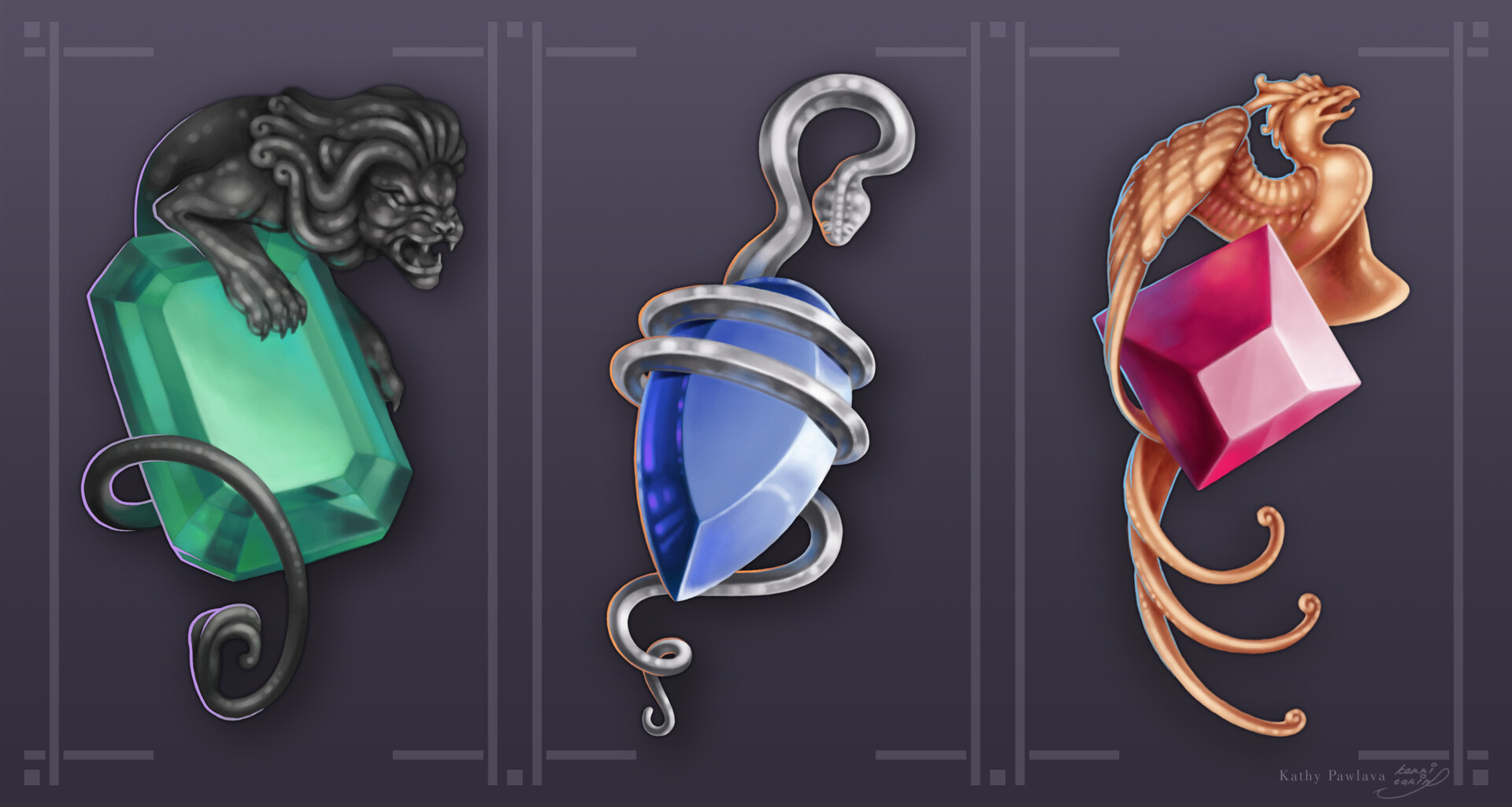 ArtStation - Magic gems