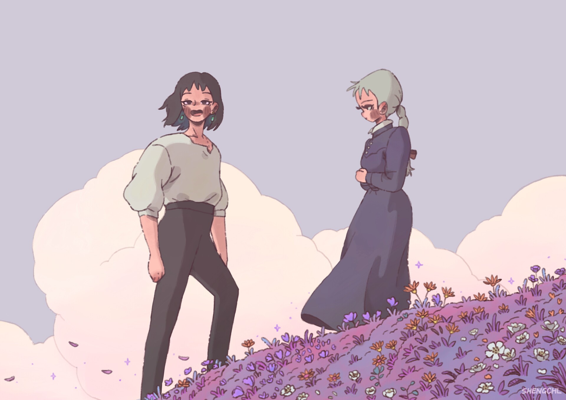 ArtStation - Howl Moving Castle redraw