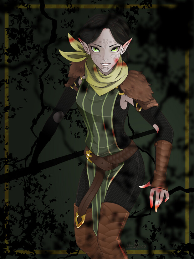 Artstation My Take On Merrill Of Dragon Age 2