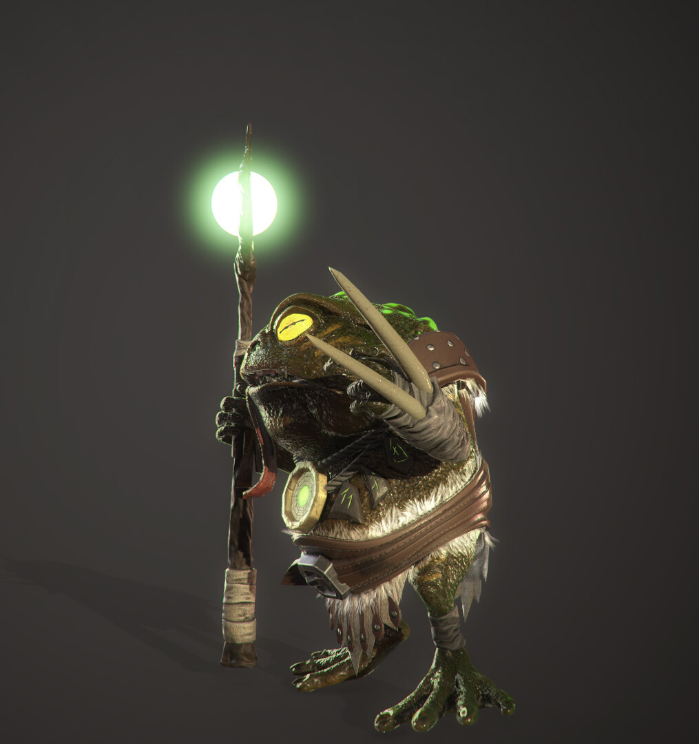 Vladimir Velikotskiy - 3d character frog shaman