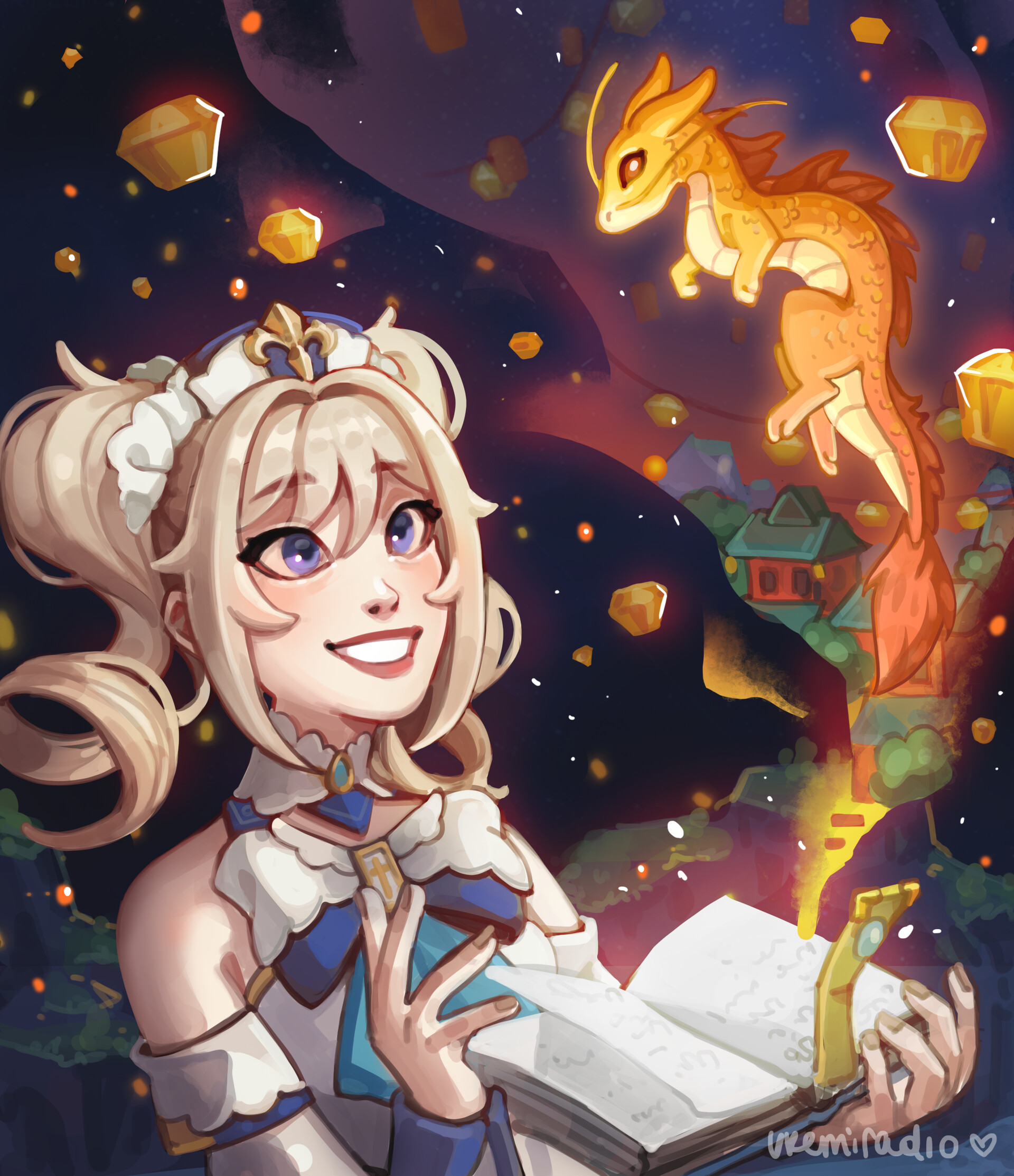 ArtStation - genshin impact Barbara fanart