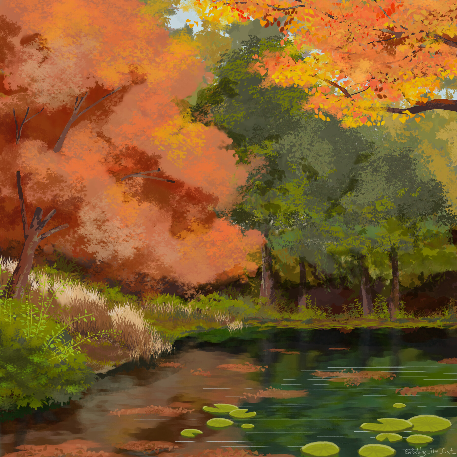 ArtStation - Autumn Garden
