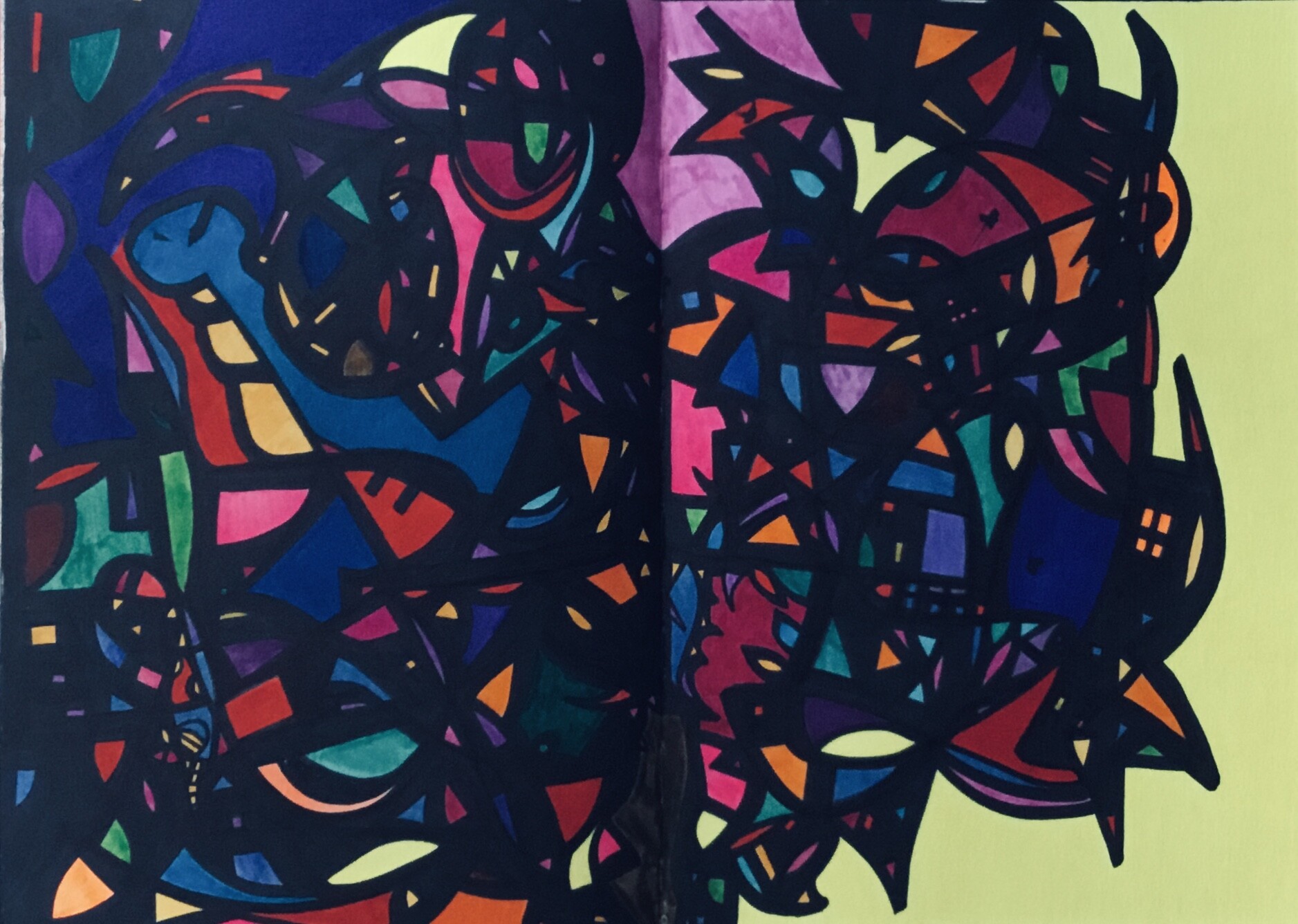 ArtStation - abstract double page spread