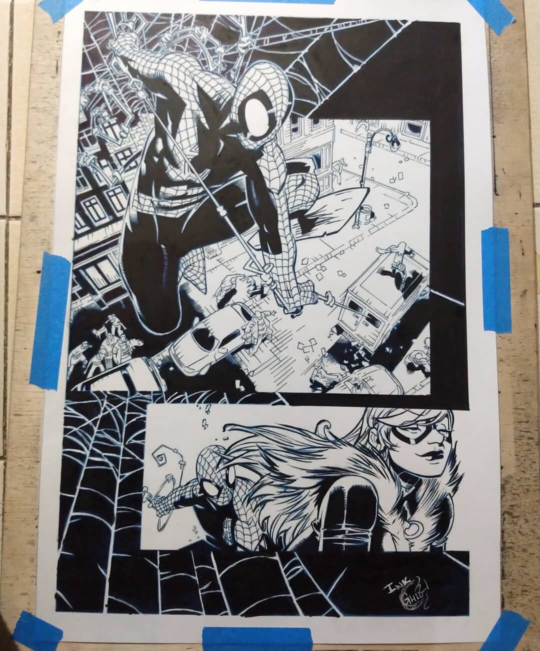 ArtStation - Ink spider man