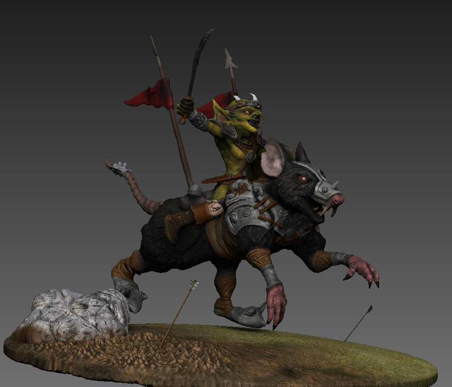 Gerard Madore - Goblin Rat Raider - Conceptual Sculpt