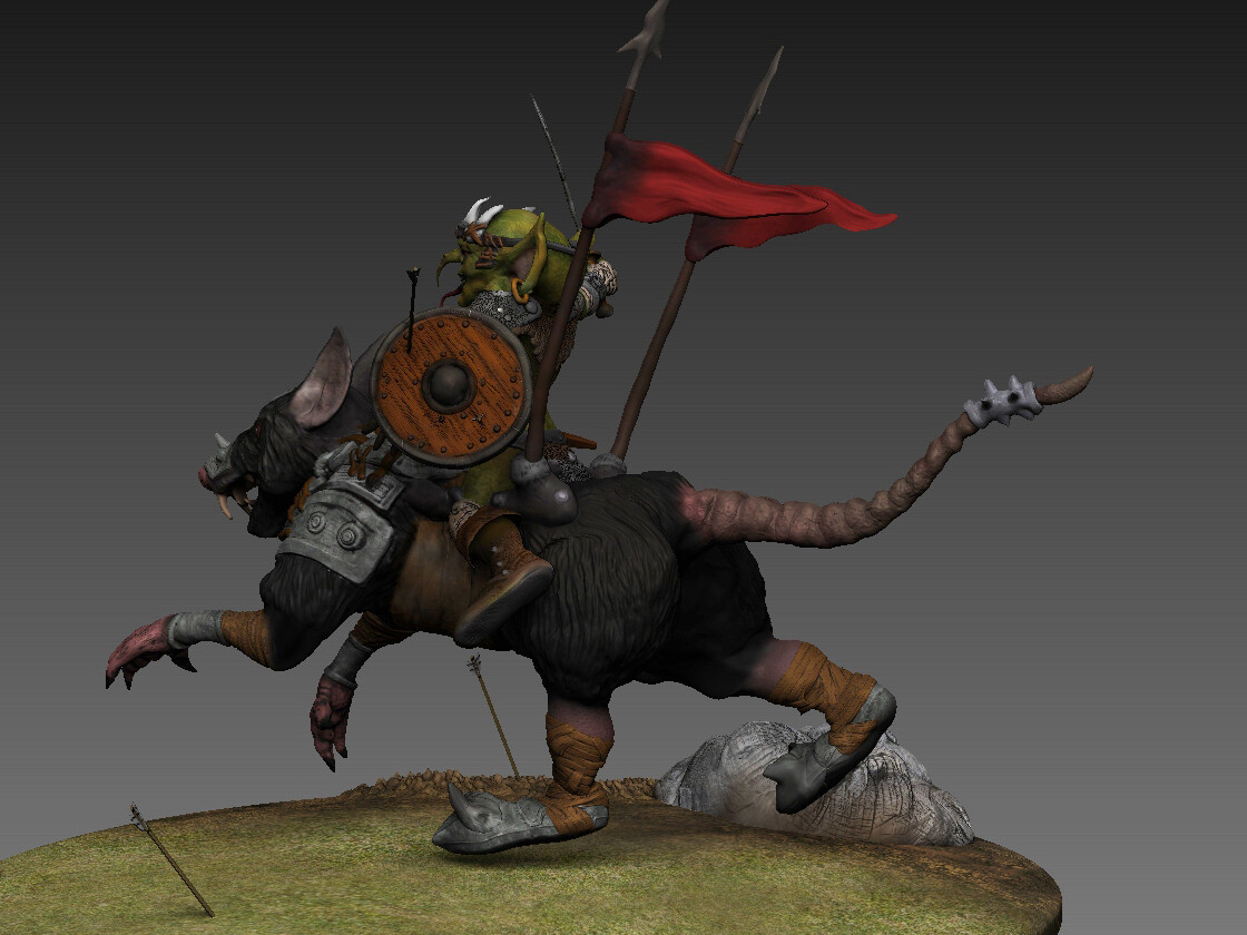 Gerard Madore - Goblin Rat Raider - Conceptual Sculpt