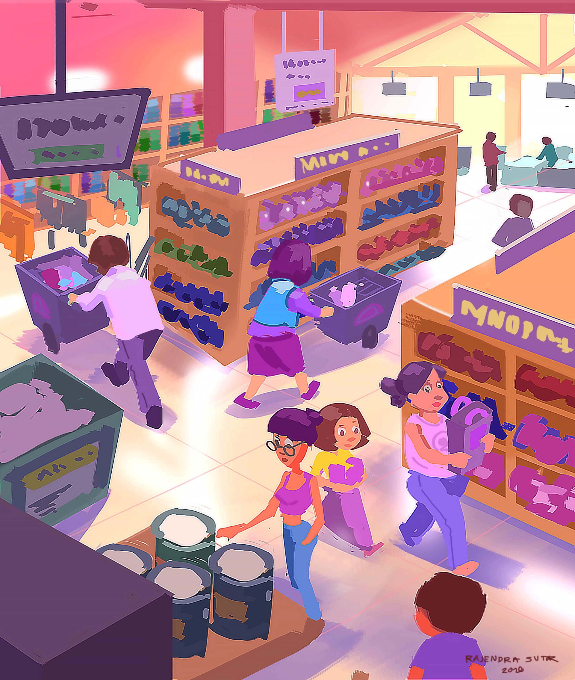 ArtStation - super Market