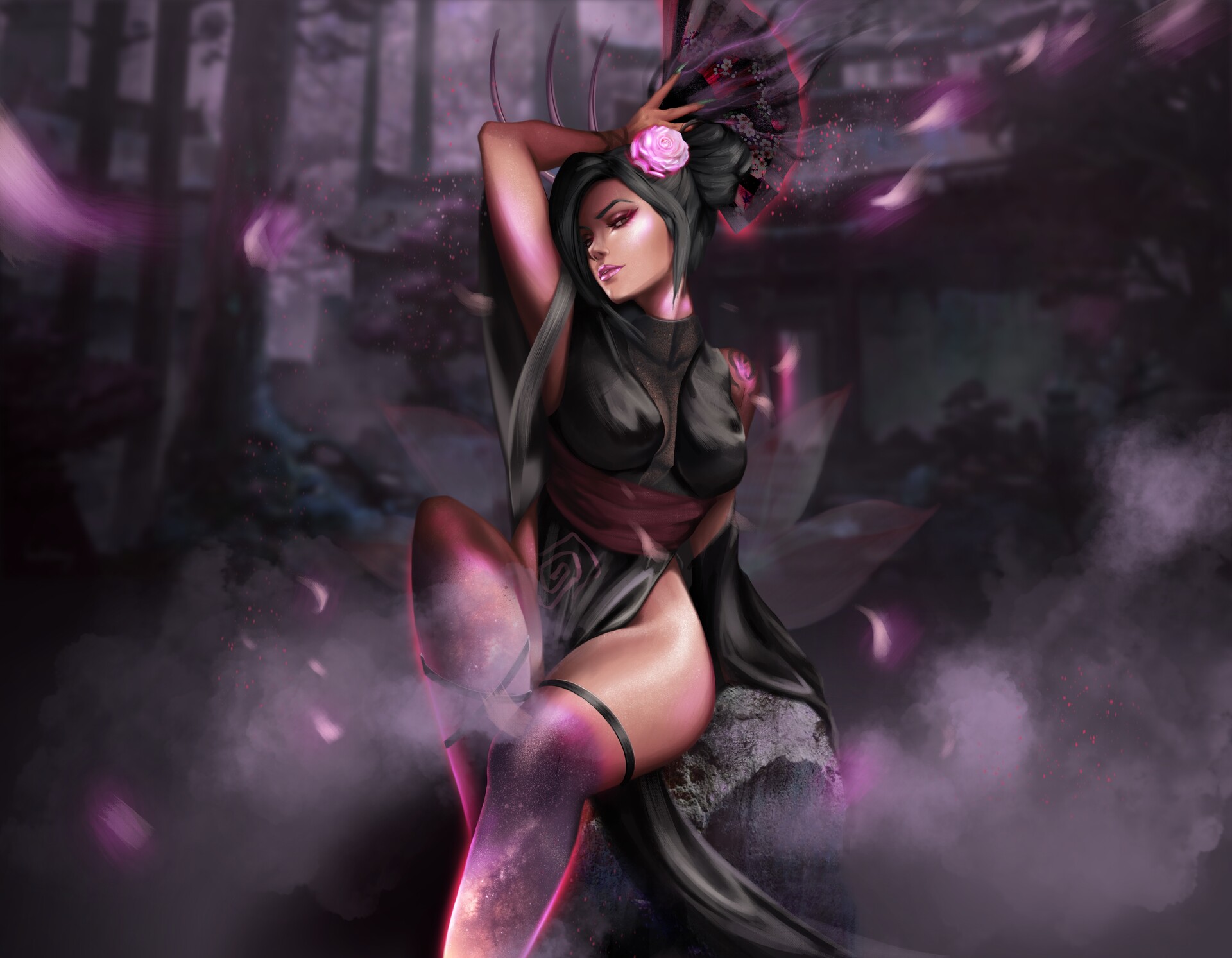 ArtStation - Kiku, Night's Flower