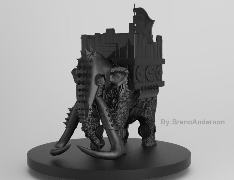 ArtStation - War Mammoth Miniature