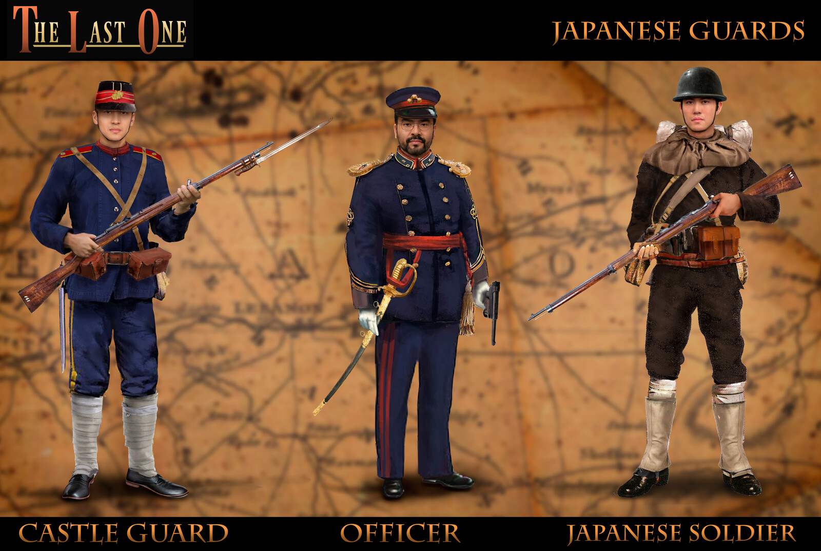 Manuel Costales - The Last One - Japanese castle guards.
