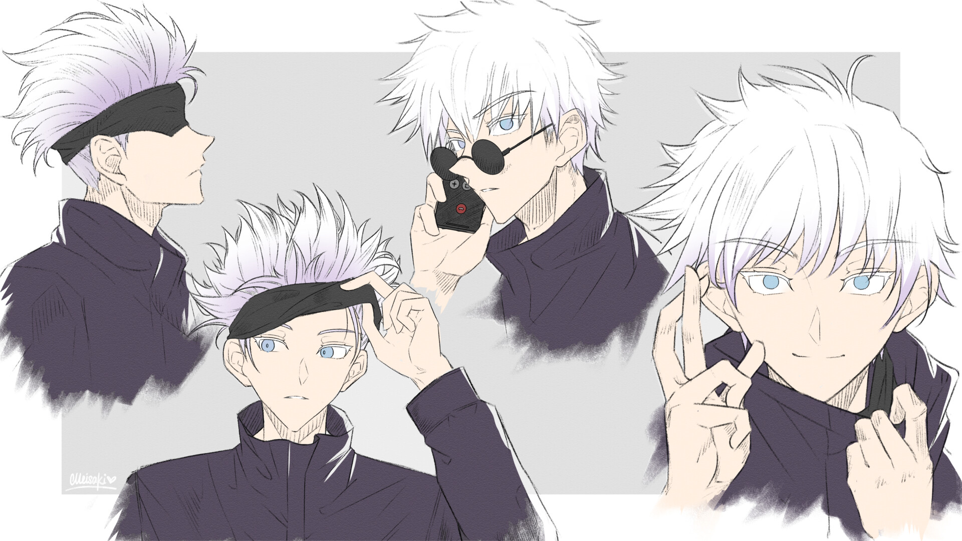 ArtStation - Satoru Gojo doodles