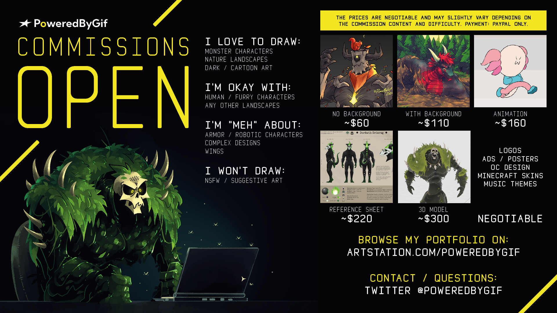 ArtStation - Ad - Commissions open