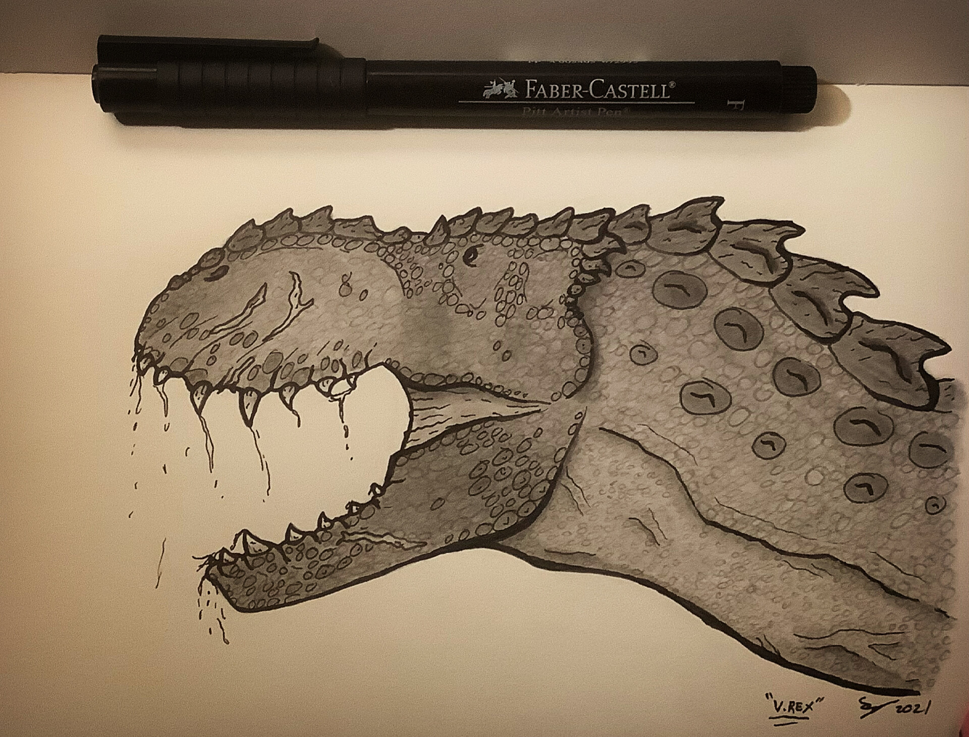 Vastatosaurus Rex Drawing
