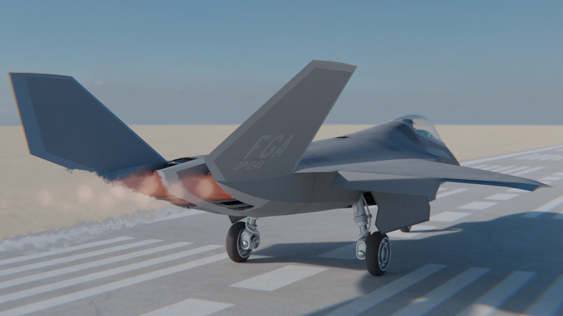 Ethan LeRoith - F-40A-ON Spectre | Fifth Generation Fighter Jet Concept