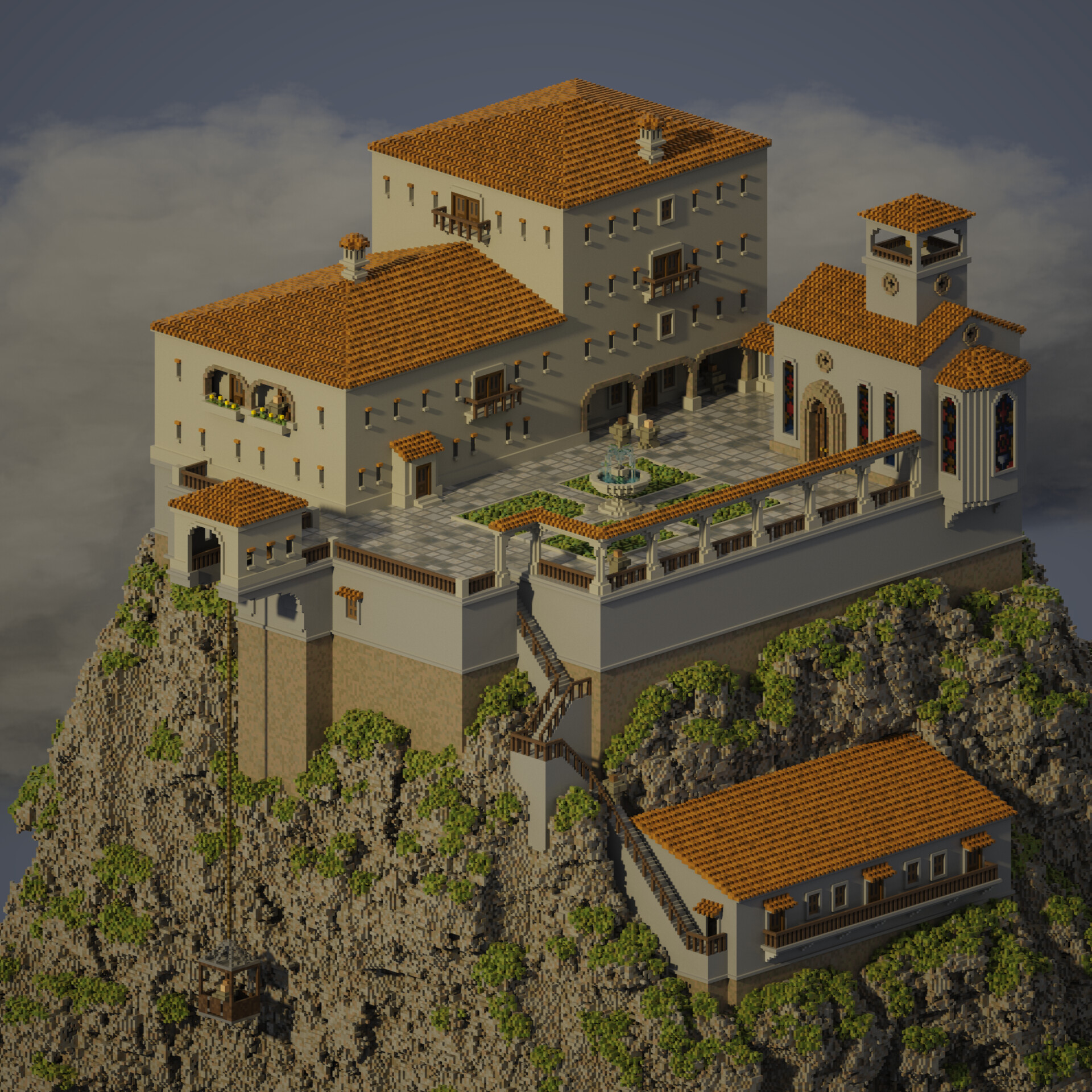 ArtStation - Clifftop Monastery