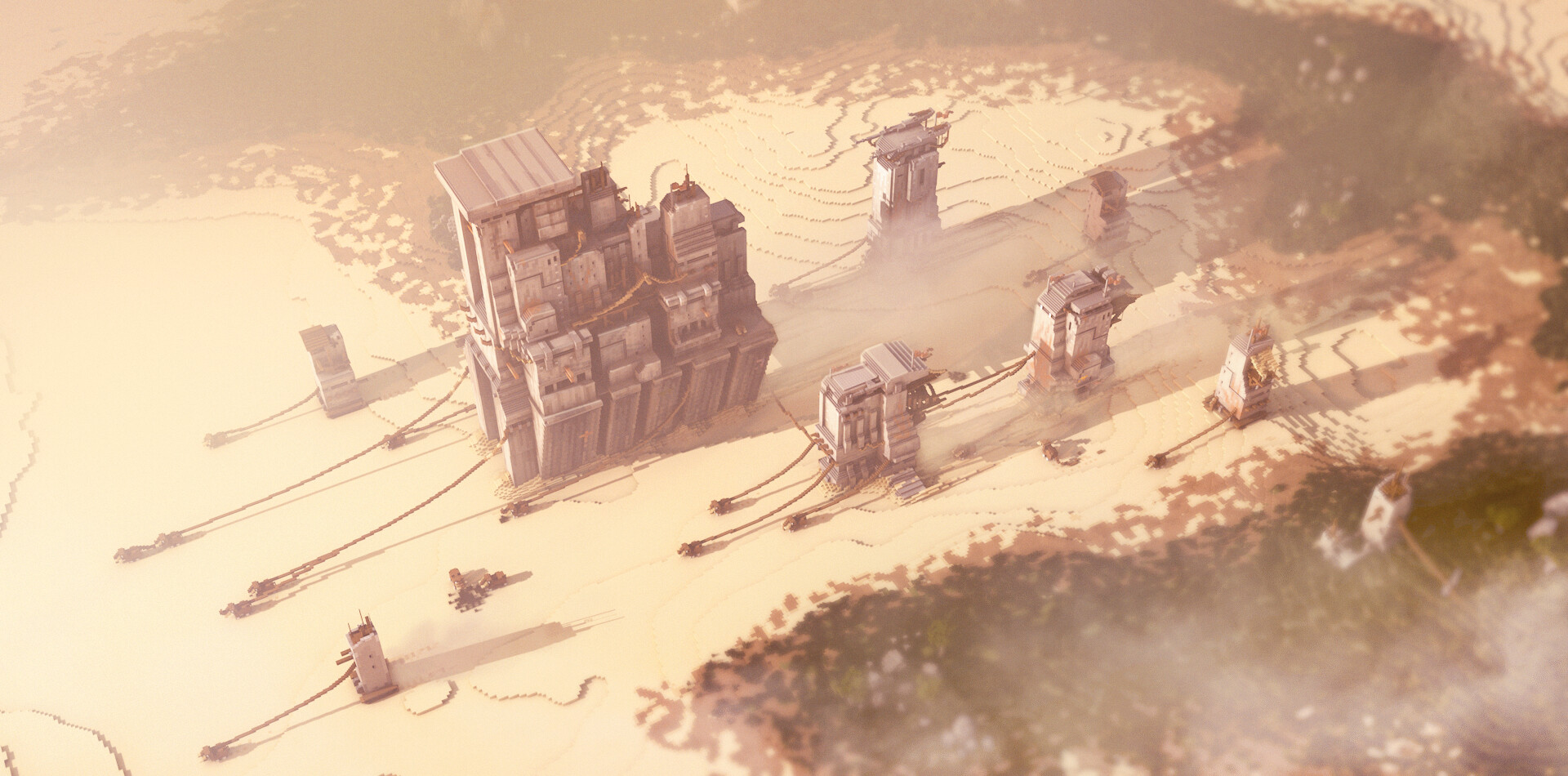 ArtStation - Brutalist Mortal Engines build in Minecraft