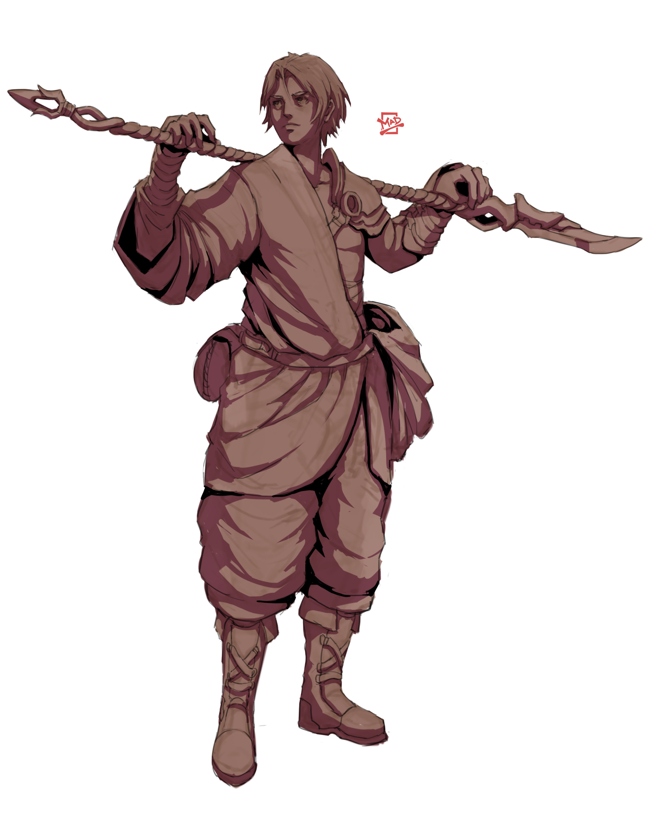 Michael Angelo Dulay - Half-Elf Paladin/Hexblade Warlock ( Commissioned)