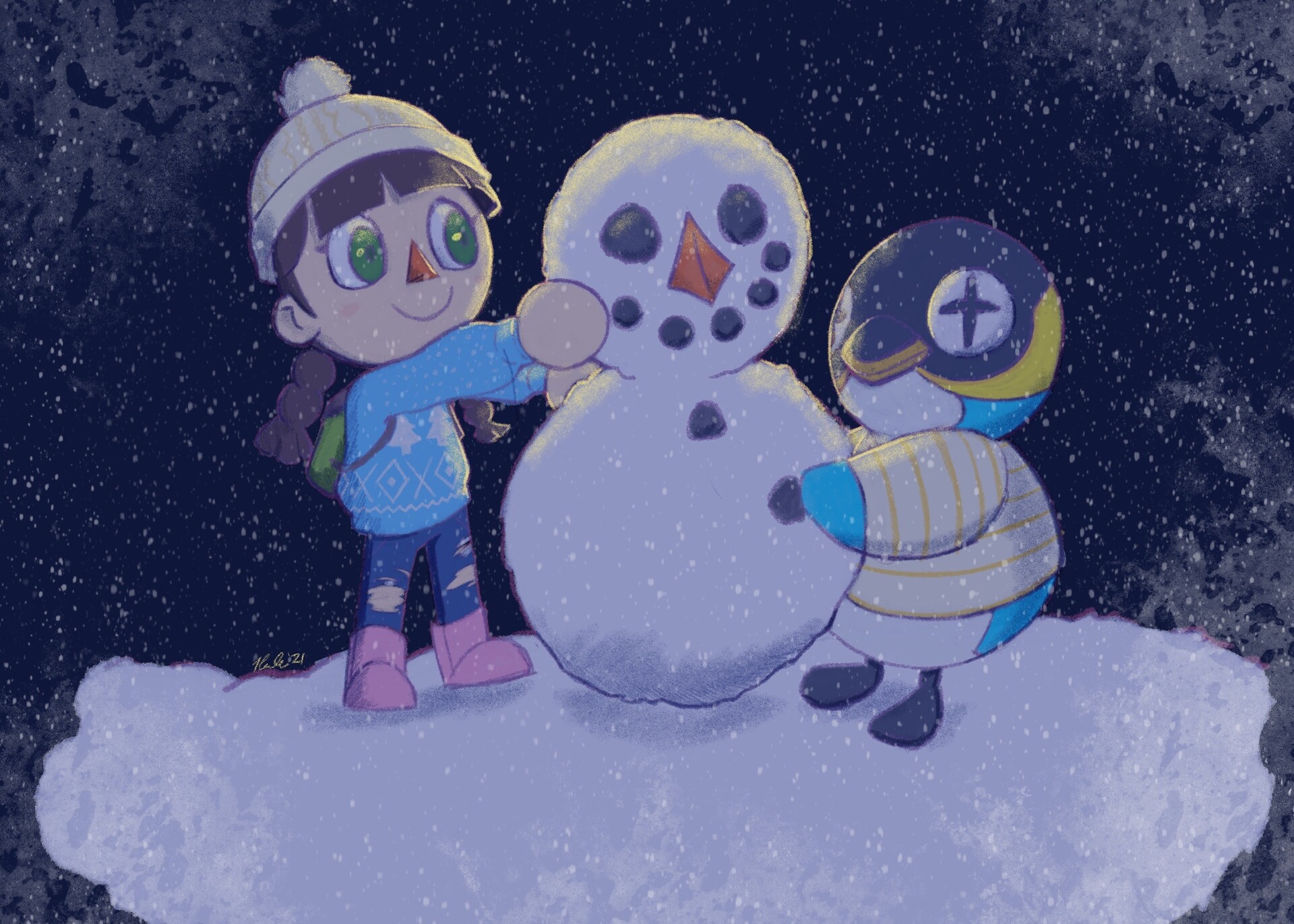 ArtStation - Snow day