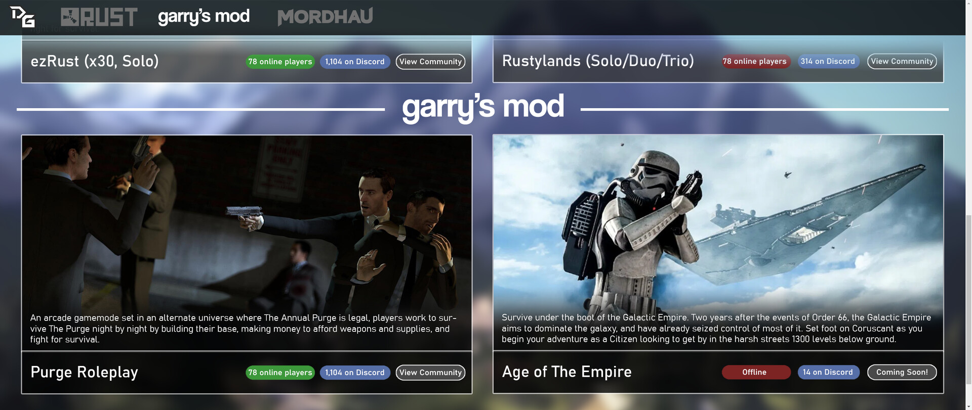 ArtStation - Multi-Gaming Community Homepage Design