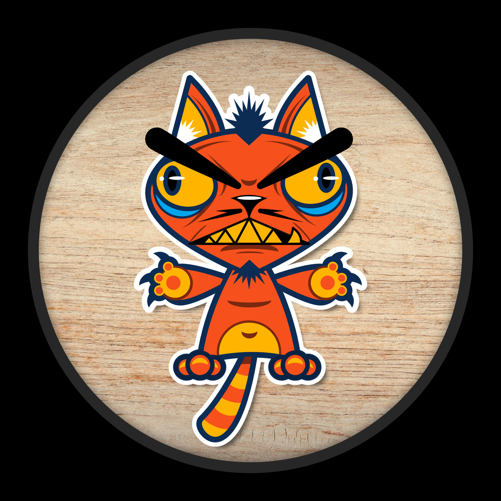 Kai Bellina - Los Gato Feos Sticker Series