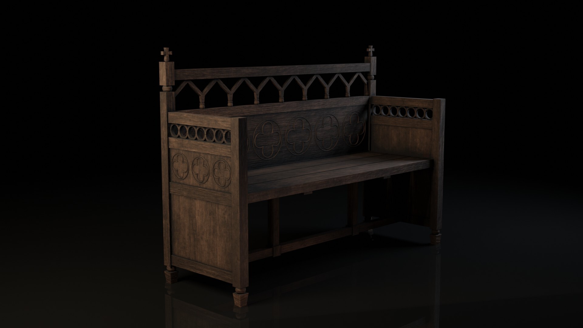ArtStation - Medieval bench