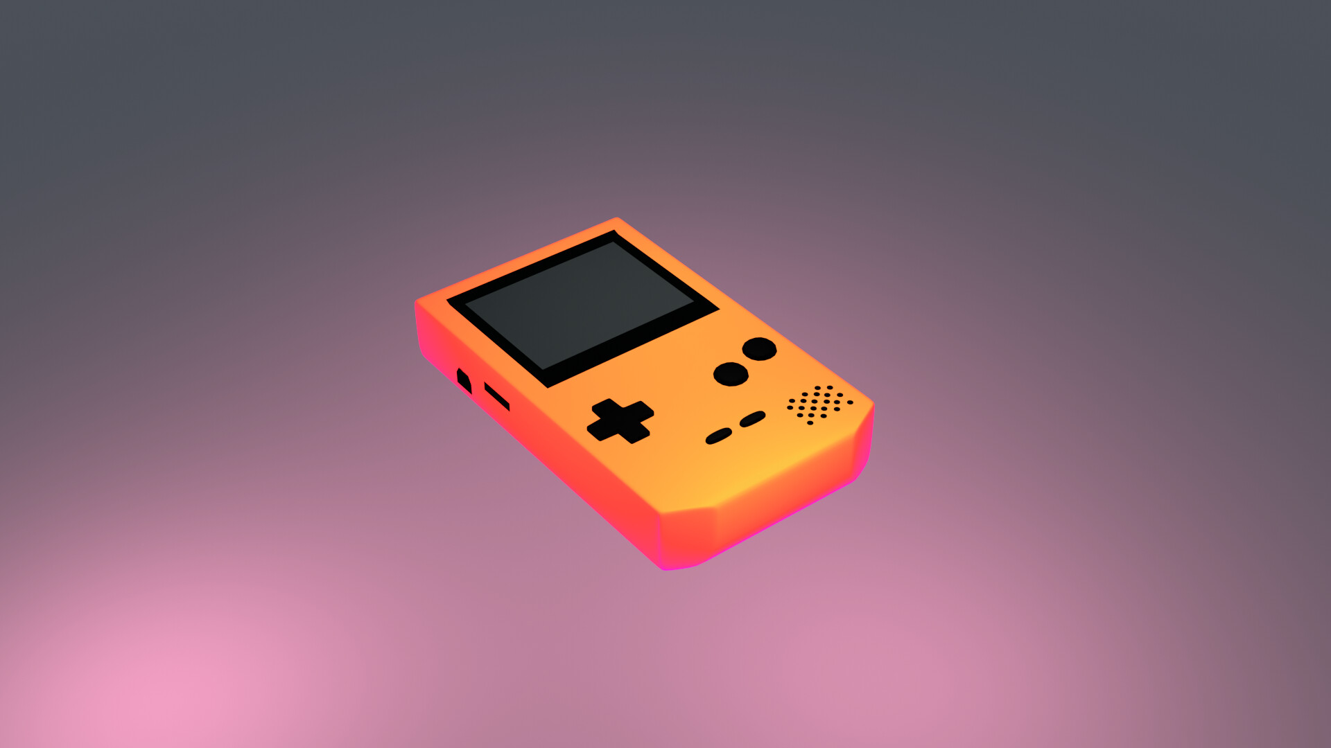 ArtStation - Stylized Gameboy Color