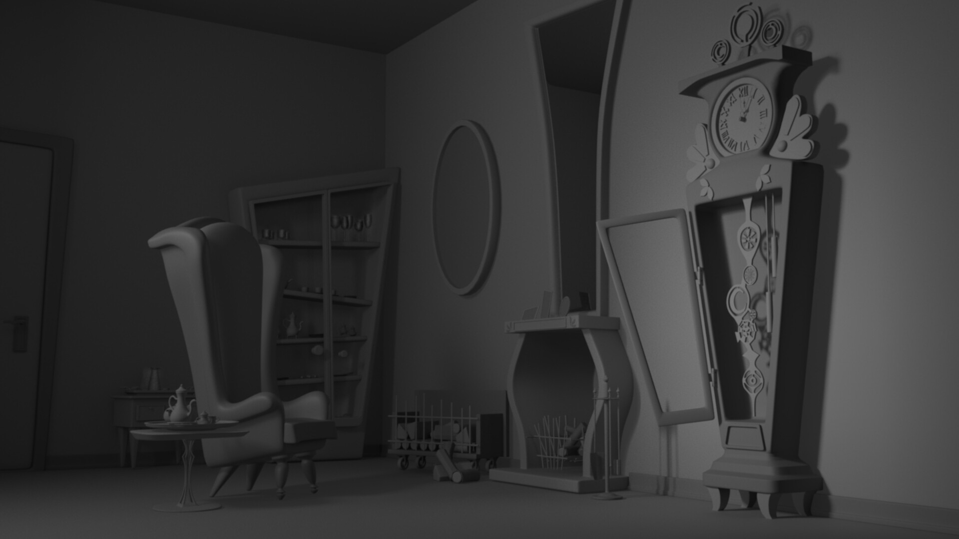 ArtStation - The clock room