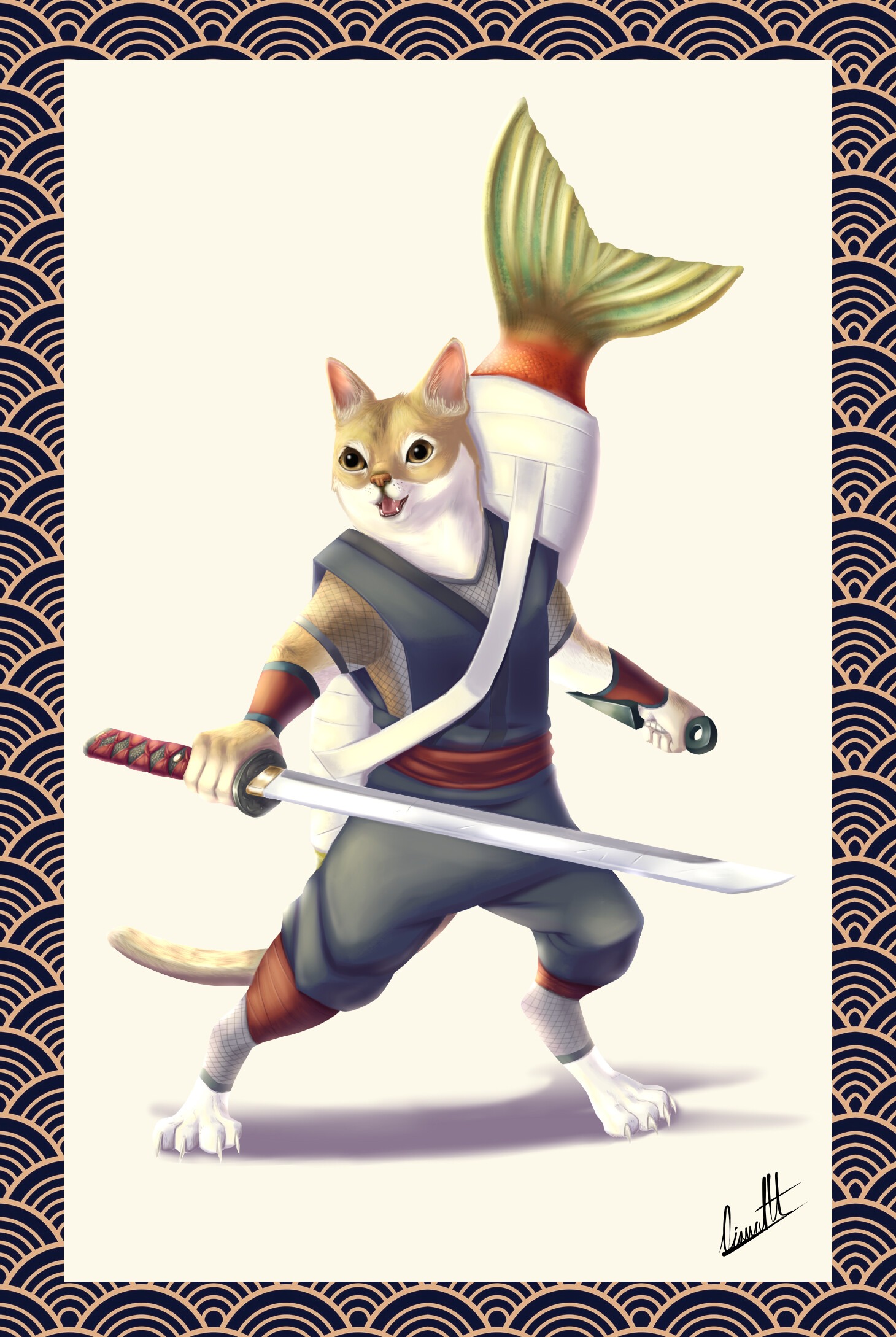 ArtStation - Ninja Cat