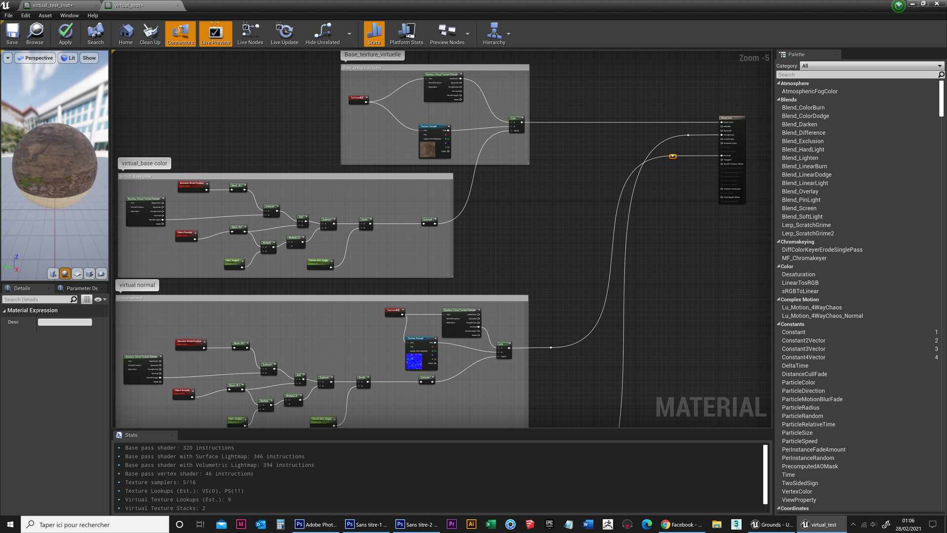 Alexandre Martin MGSTUDIO - Test Runtime Virtual Texture / UE4