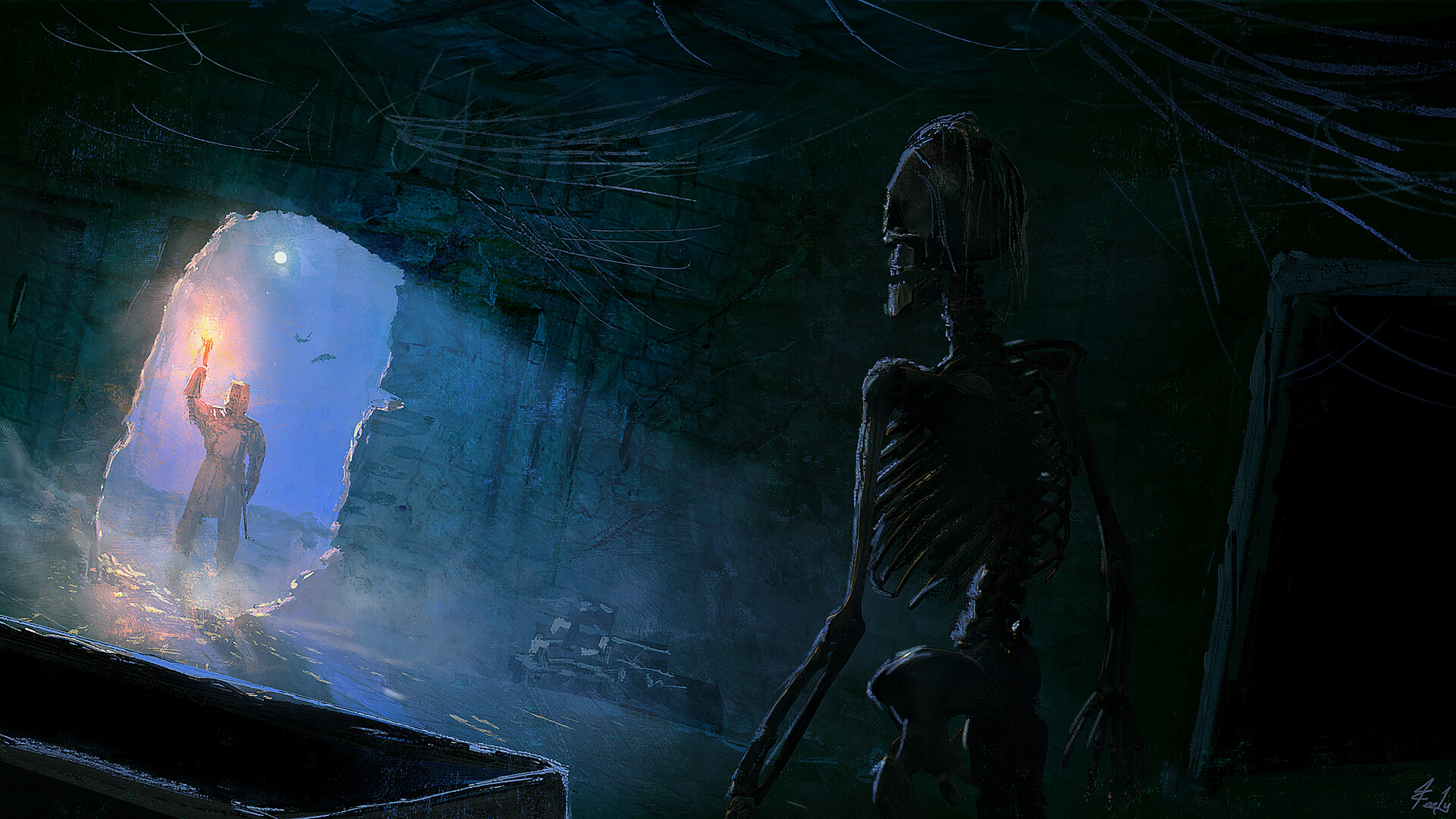 ArtStation - Visiting the Family Crypt