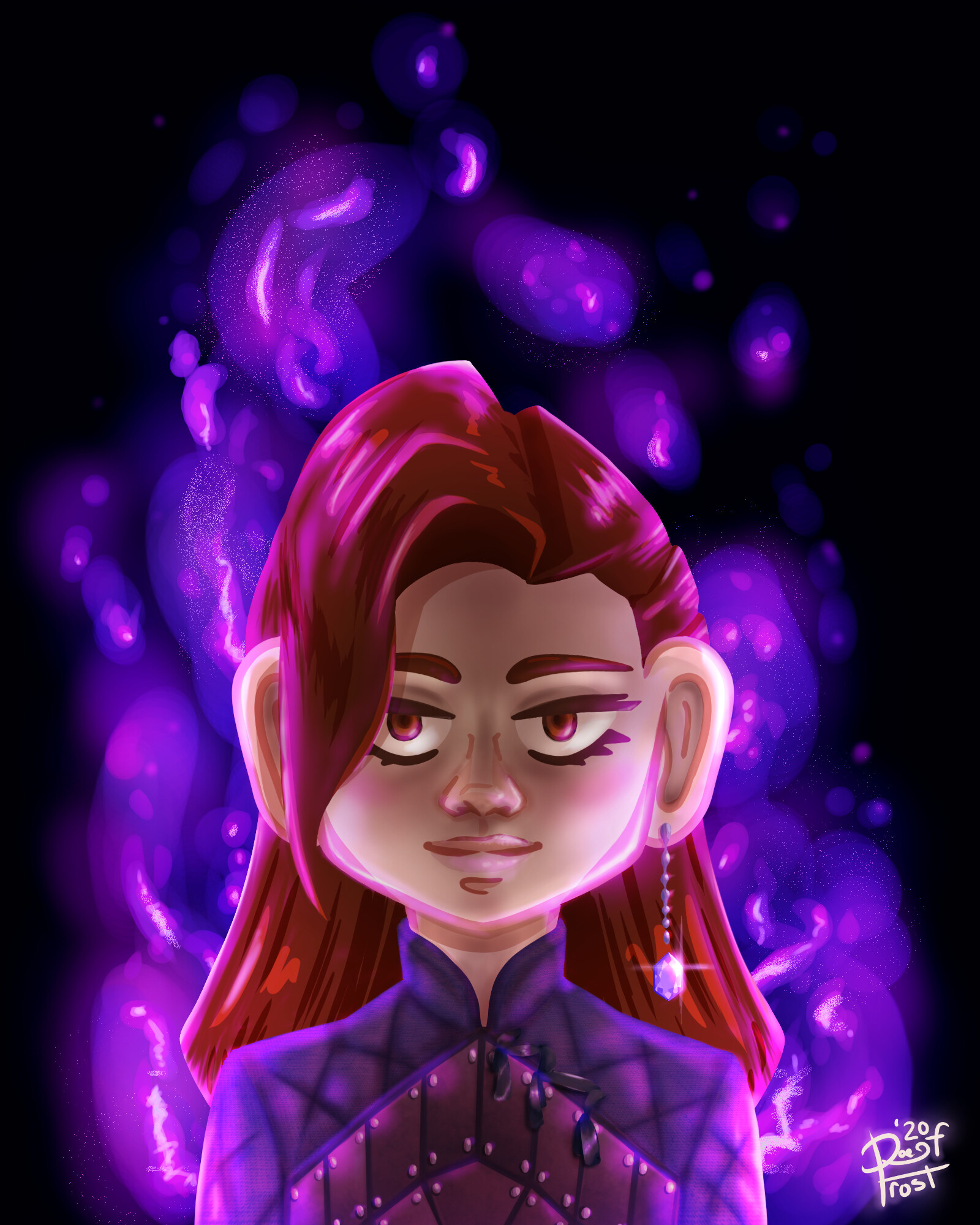 ArtStation - Magda the Archfey Warlock - Card Style