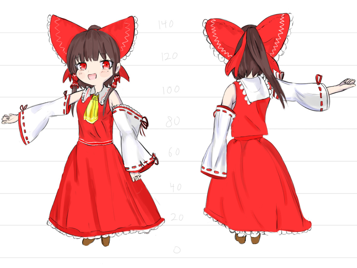 ArtStation - Reimu and Marisa! ☯☯