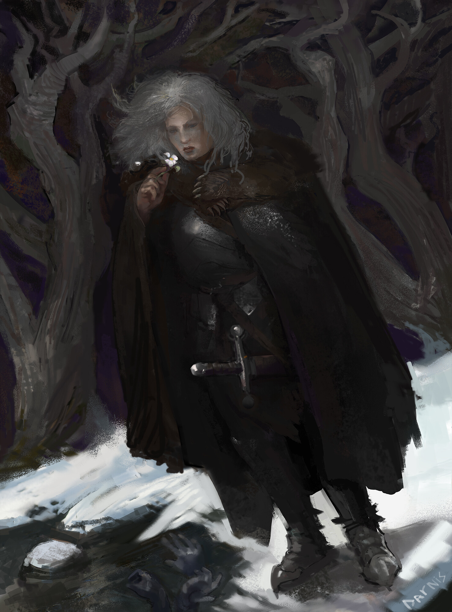 ArtStation - Knight in snow