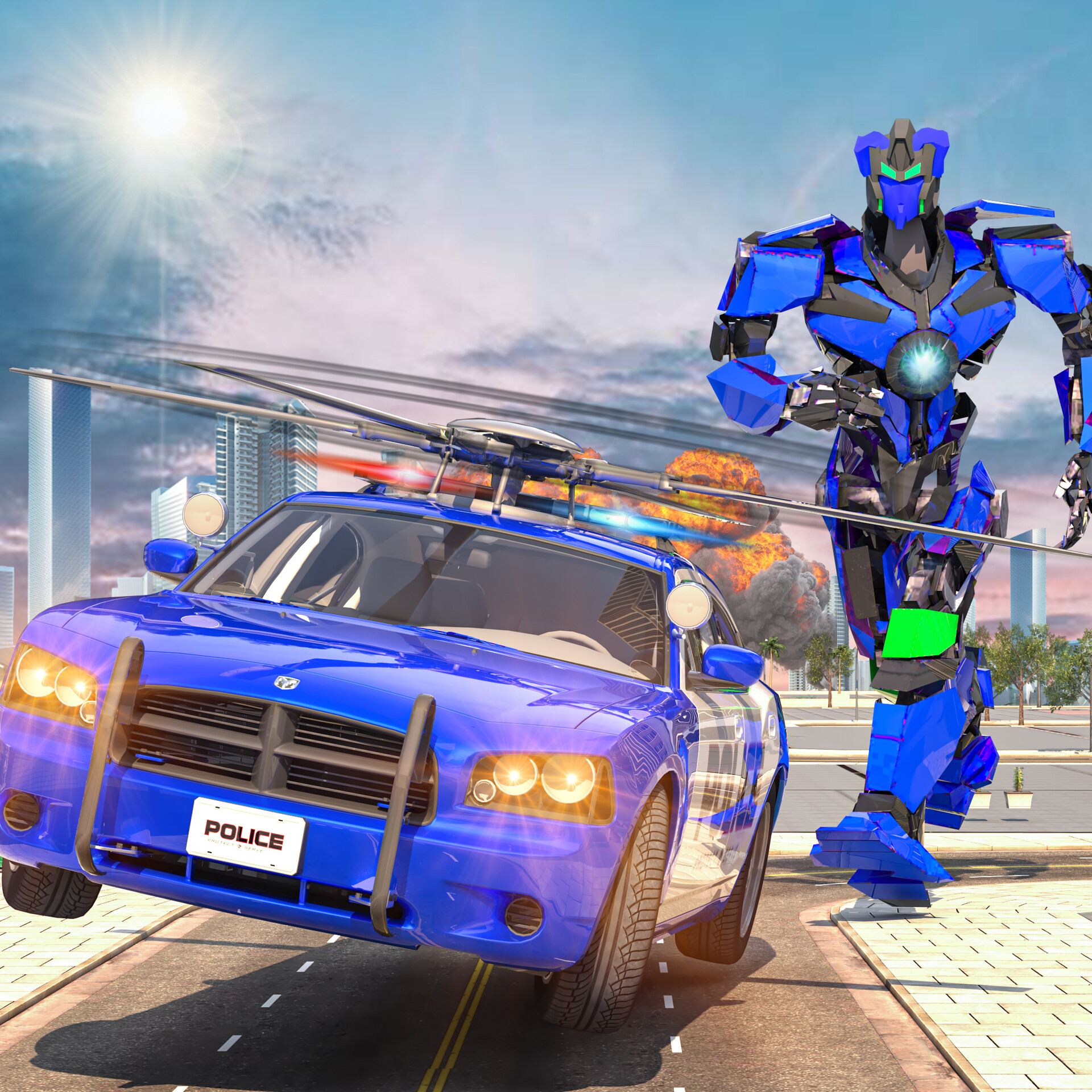 ArtStation - Flying Car Robot